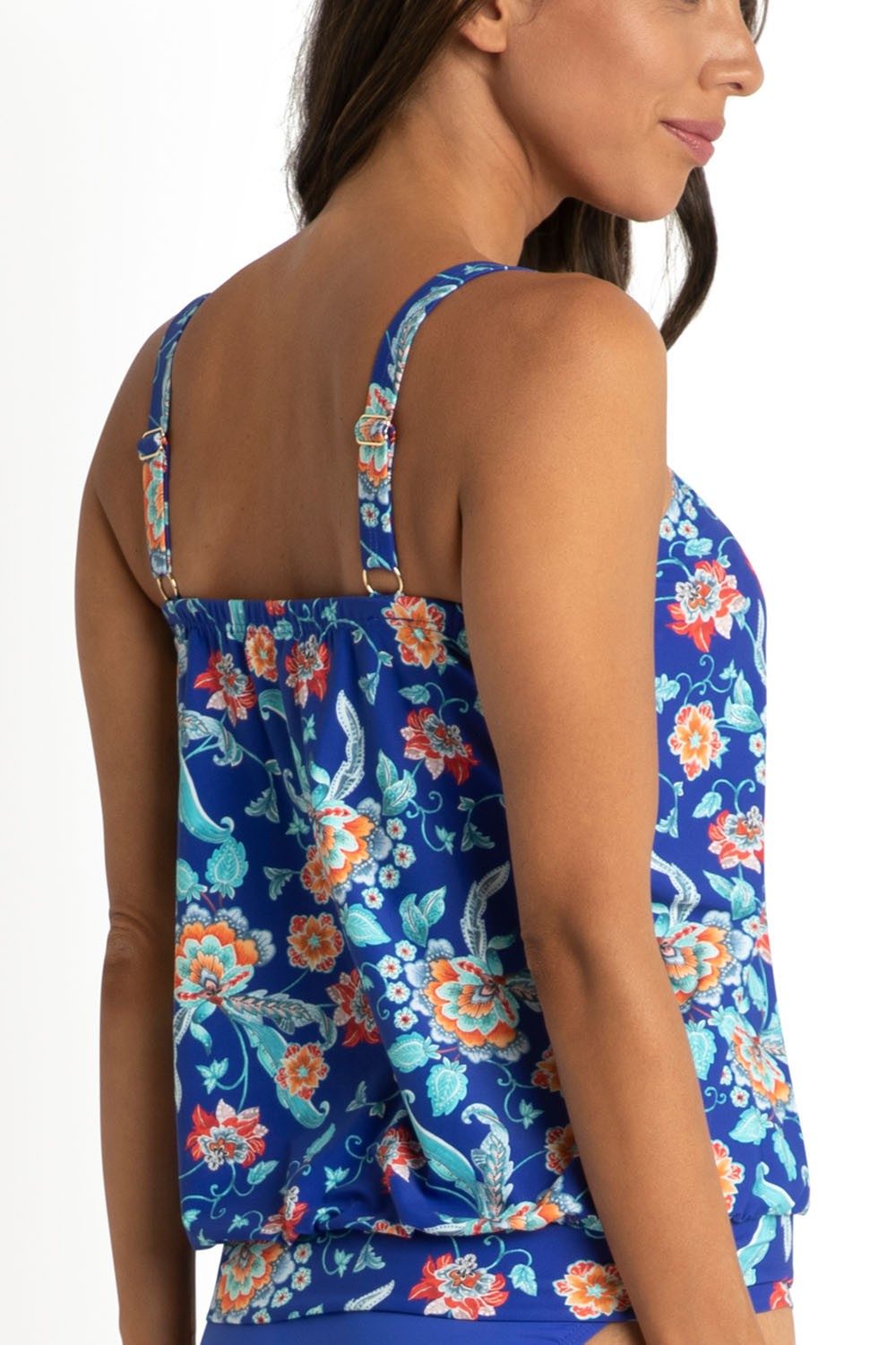 Jantzen Gemini Bandeau Blouson Singlet Electric