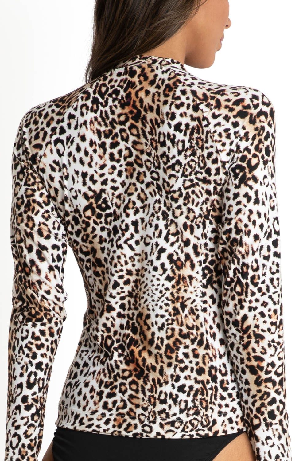 Jantzen Wild Zip Front Rash Vest Natural