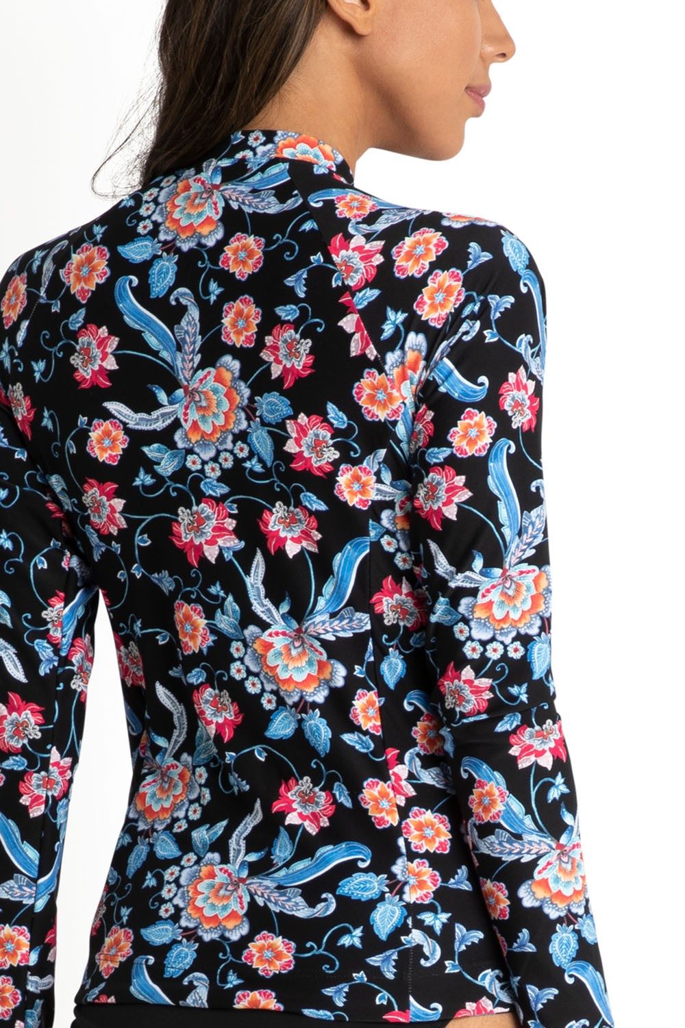 Jantzen Gemini Zip Front Rash Vest Black