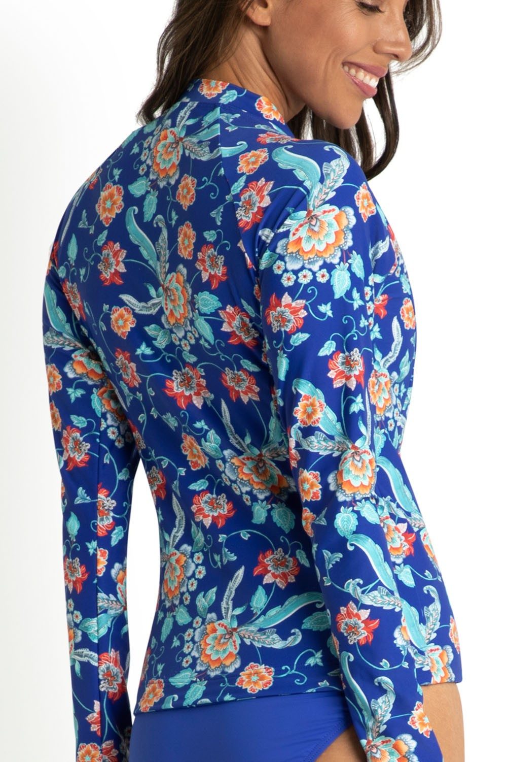 Jantzen Gemini Zip Front Rash Vest Electric