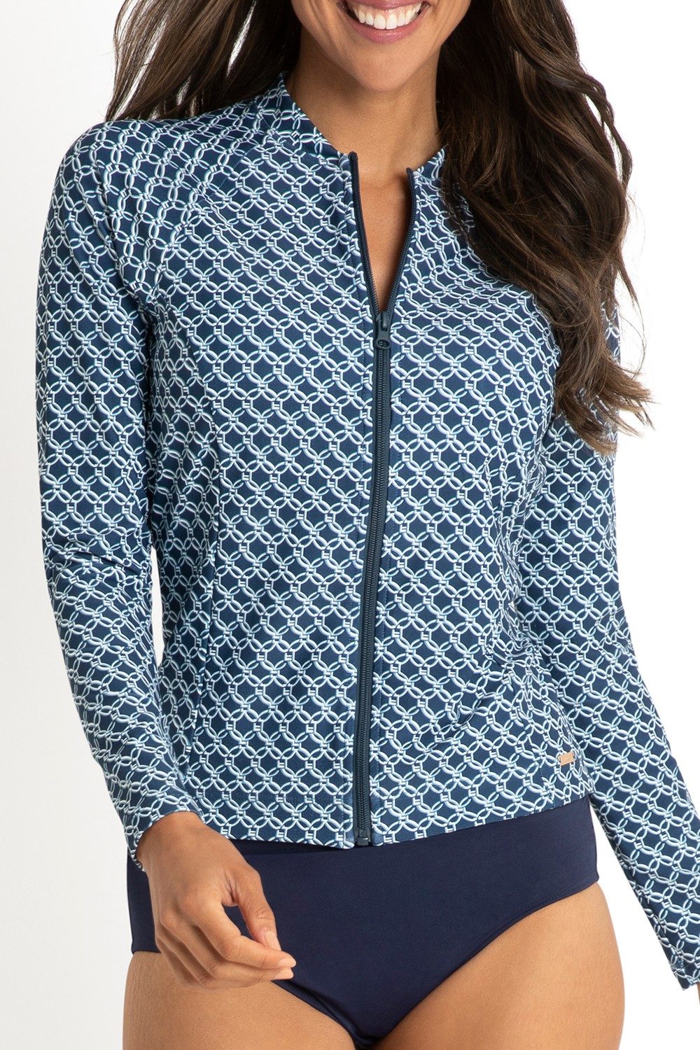 Jantzen Linx Zip Front Rash Vest River