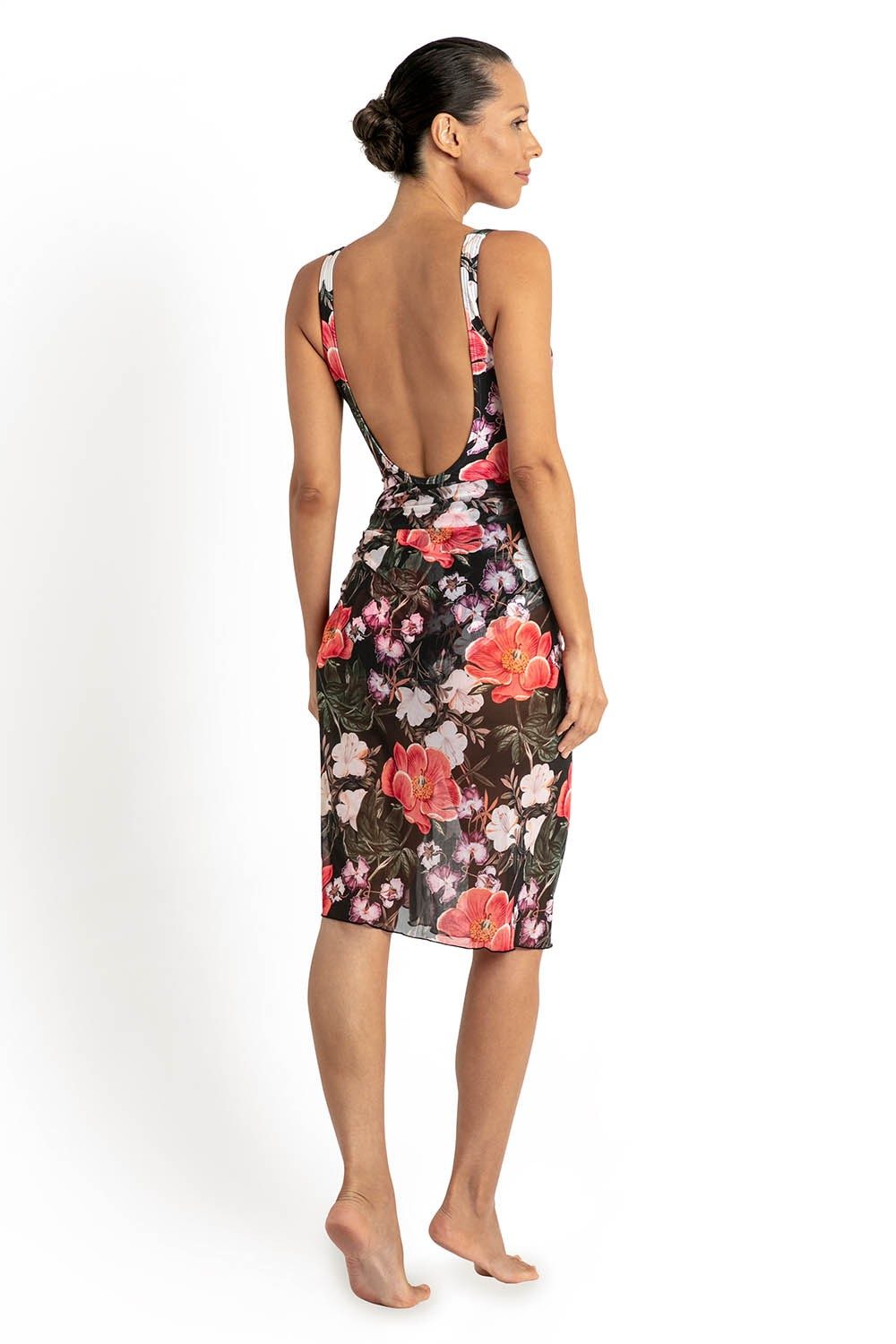 Jantzen Paige Midi Mesh Sarong Black