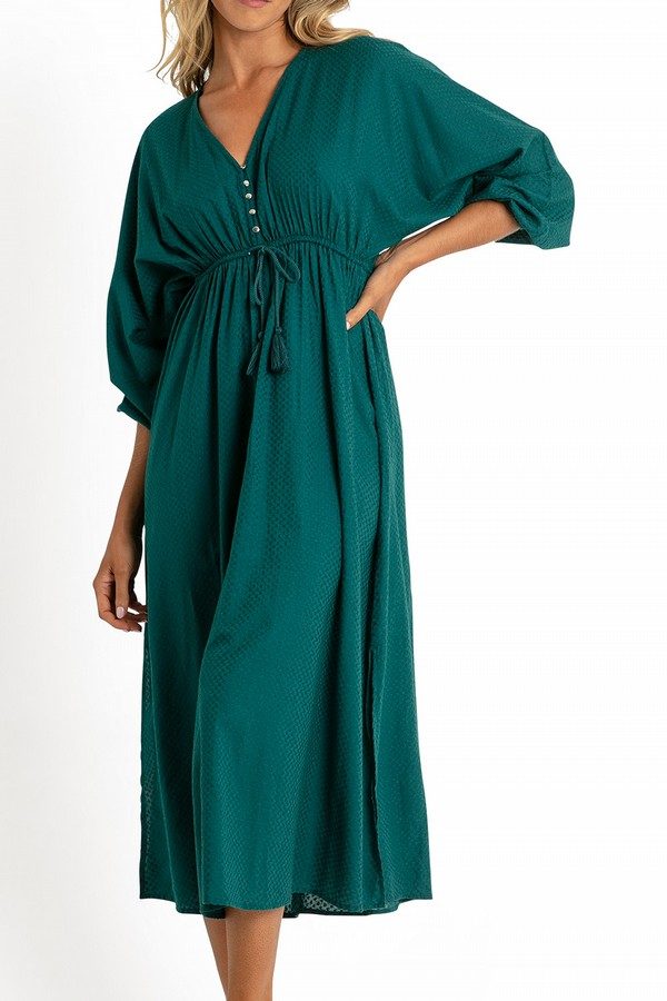 Sunseeker Coachella Sundae Dress Emerald